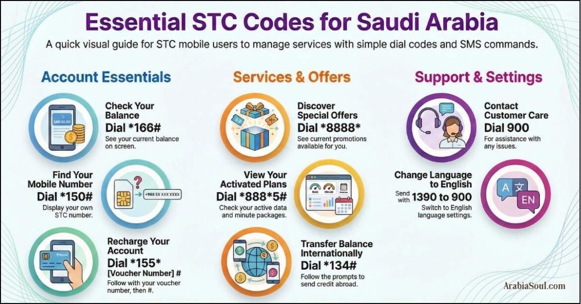 All STC SIM Codes List: You Must Know In Saudi Arabia 2026